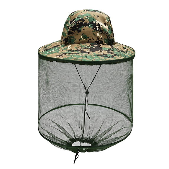 Mosquito Net Hat, Fine Mesh Bug Face Protector with Breathable Sun Hat ...
