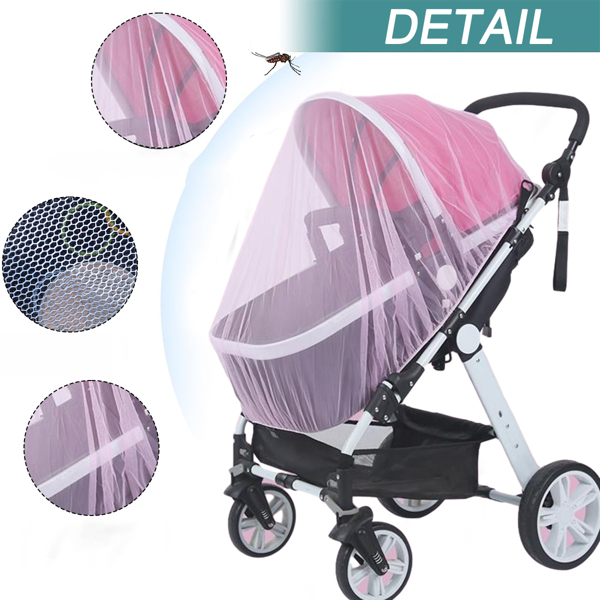 Mosquito Net For Stroller - 3 Pack Durable Baby Stroller Mosquito Net ...