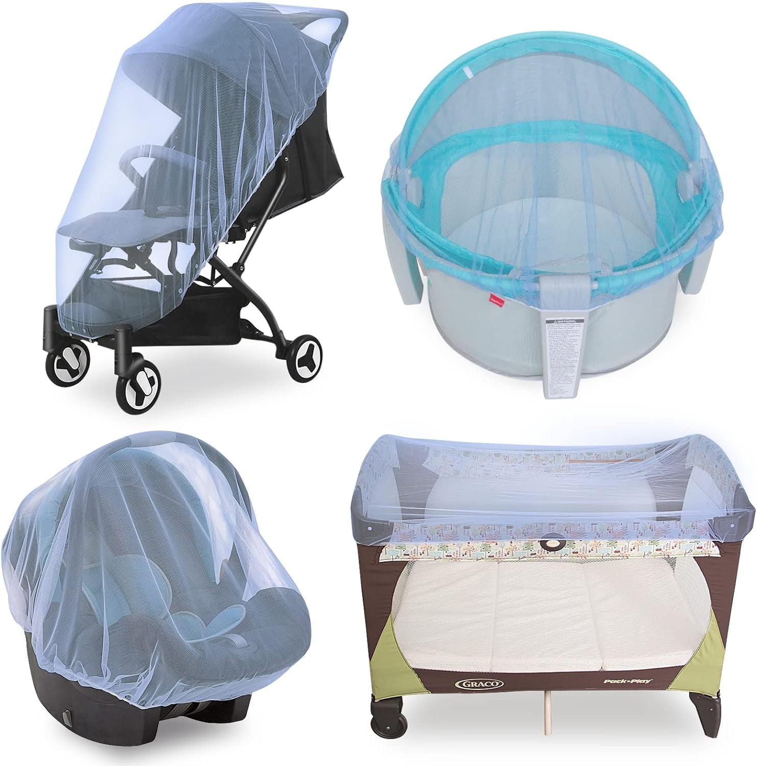 Mosquito Net for Stroller Baby Mosquito Netting for Strollers ...