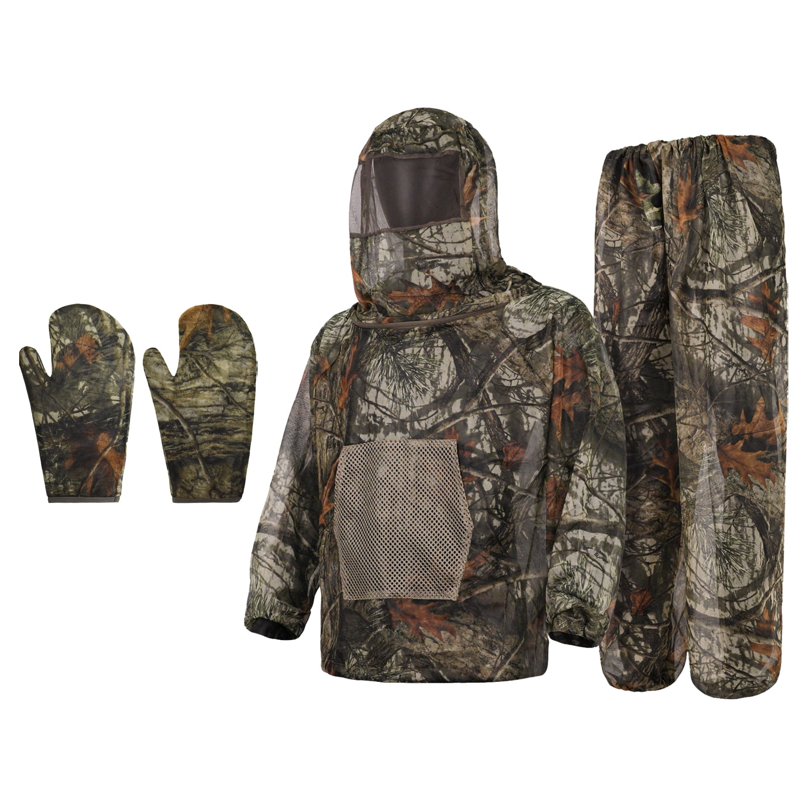 Mosquito Net Suit for Men Women Hunting Fishing Camo Mesh Suit with ...