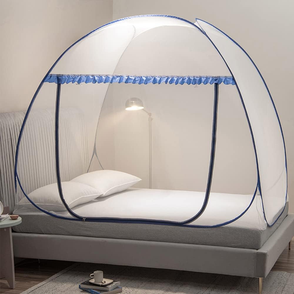 Mosquito Net Tent for Bed,Pop-Up Bed Canopy with Net Bottom,Mosquito ...