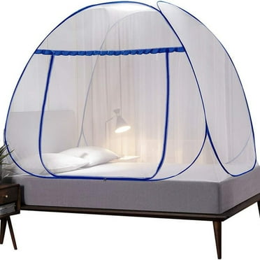 Leyeet Mosquito Net for Bed Portable Folding Net Bed with Bottom Pop up Mosquito Net Tent for ...