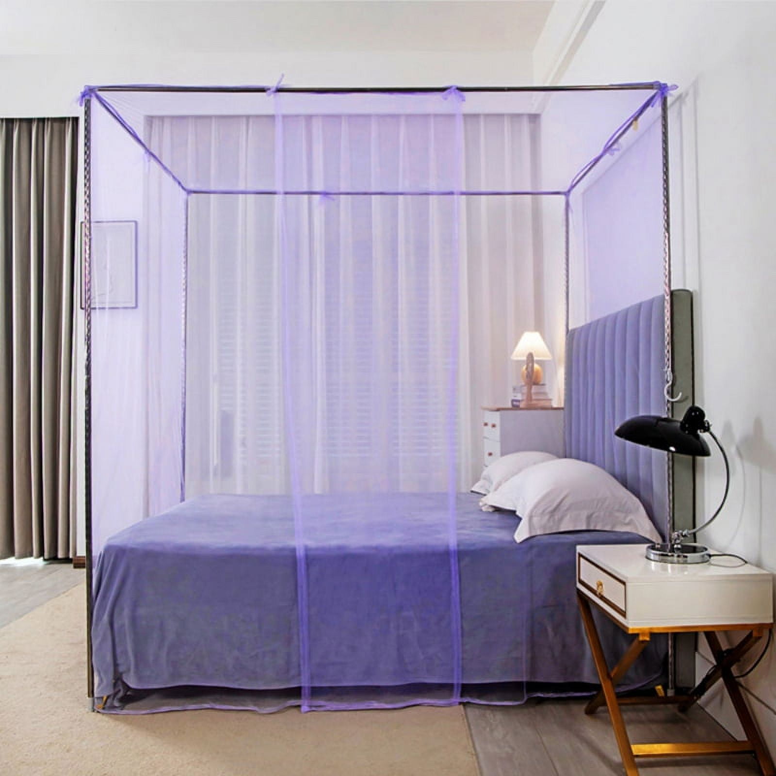 Mosquito Net for Beds, Bed Canopy Mosquito Net Full Queen King Size Netting Fly Insect ...