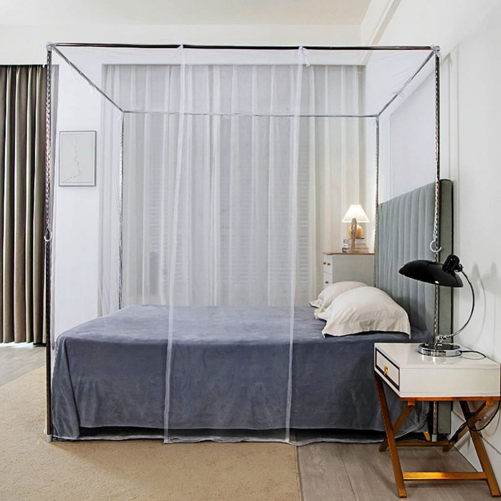 Mosquito Net for Beds, Bed Canopy Mosquito Net Full Queen King Size Netting Fly Insect ...