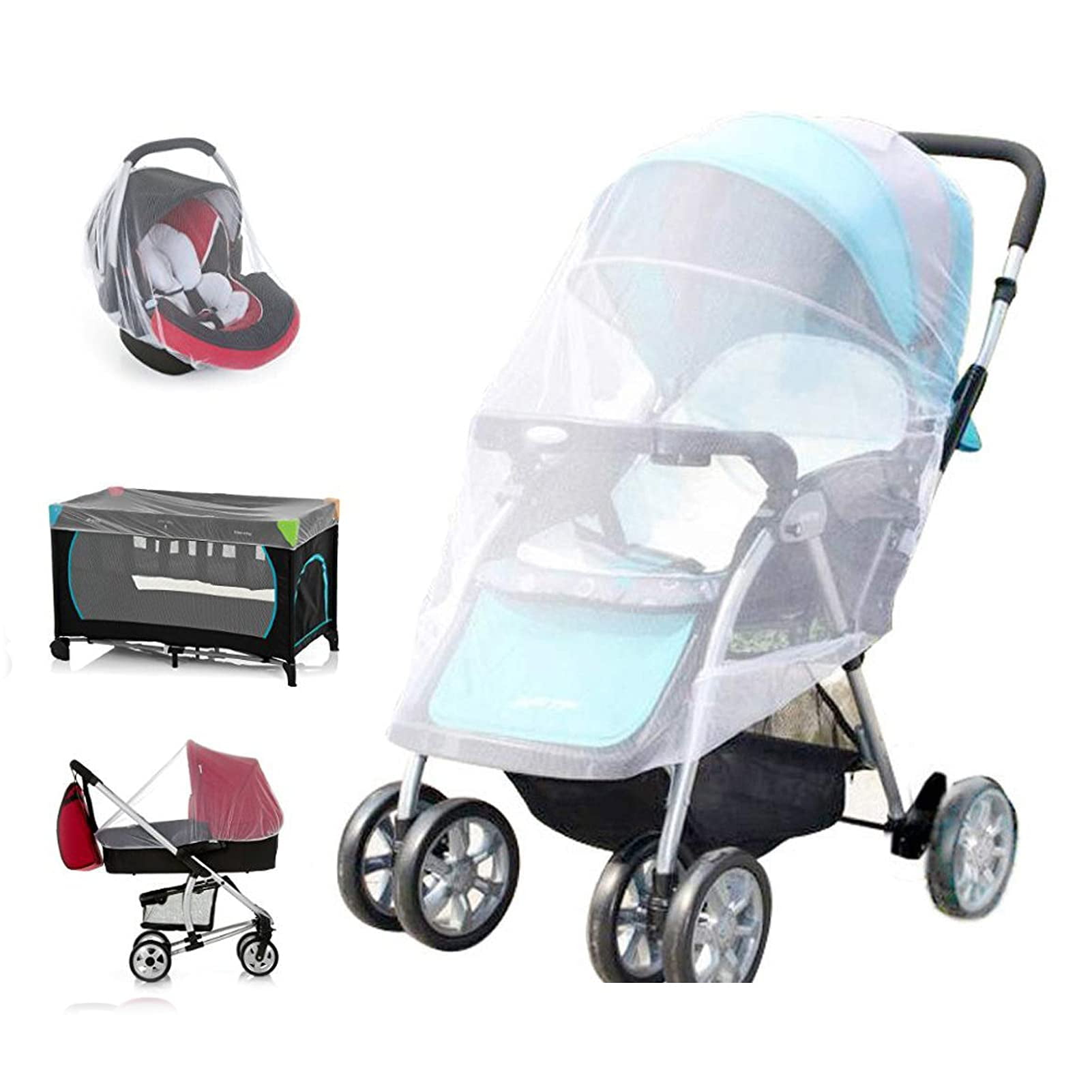 Mosquito Net for Stroller - Baby Stroller Mosquito Net - Bug Netting ...