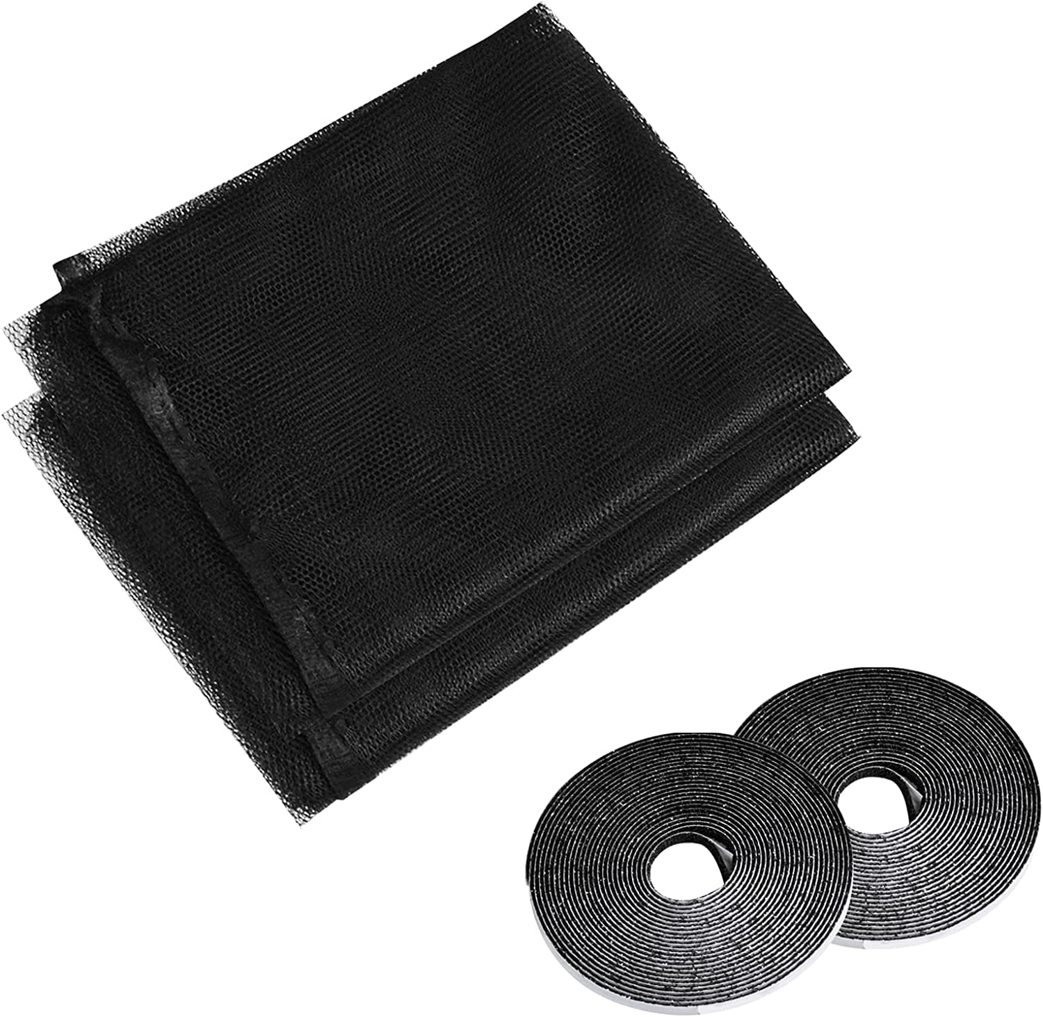 Mosquito Net for Window Net Insect Screen with 2 Rolls Adhesive Hoop ...