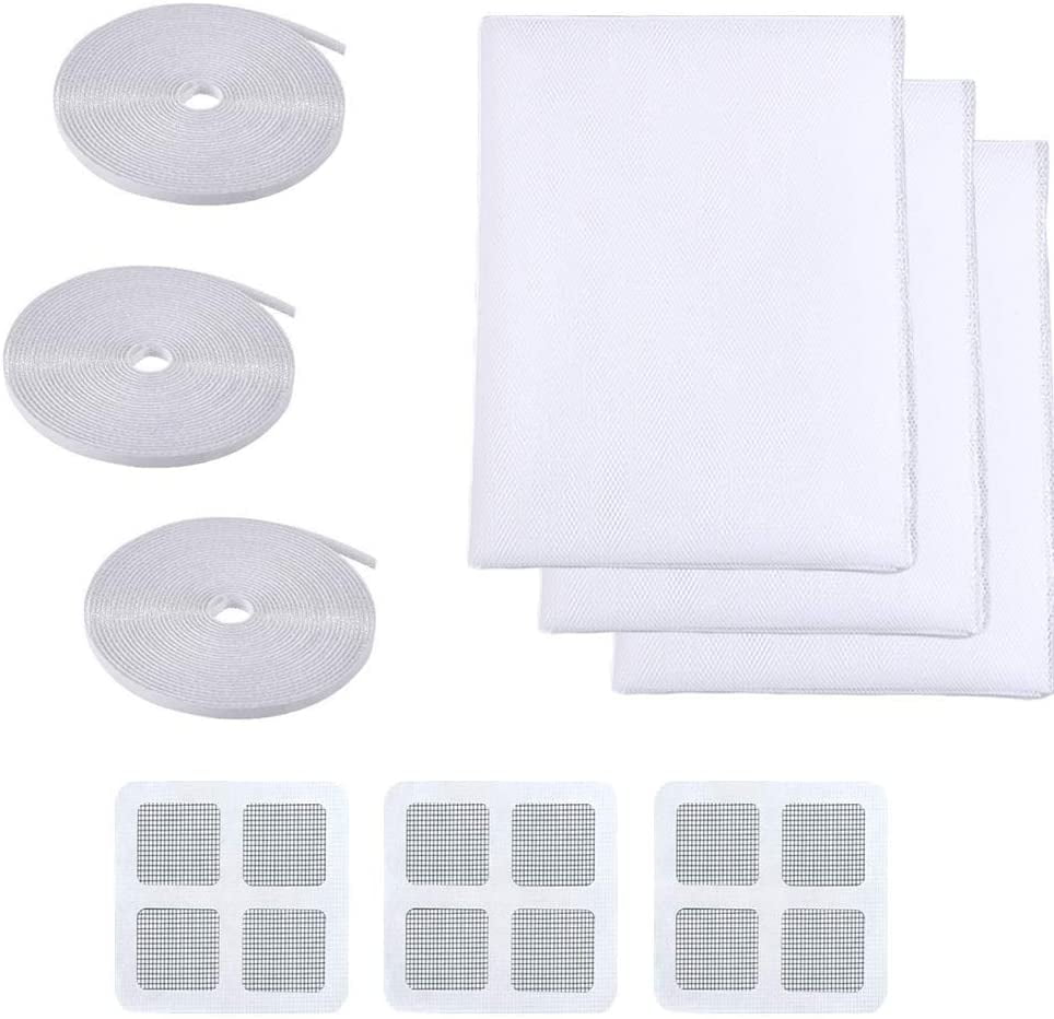 Mosquito Nets for Window, Mosquito Net, 3 Pieces 150 cm x 200 cm ...