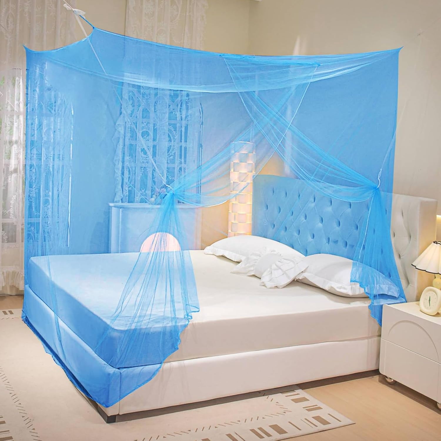 Mosquito Netting for Bed Mosquiteros para Camas Rectangular Bed Canopy ...