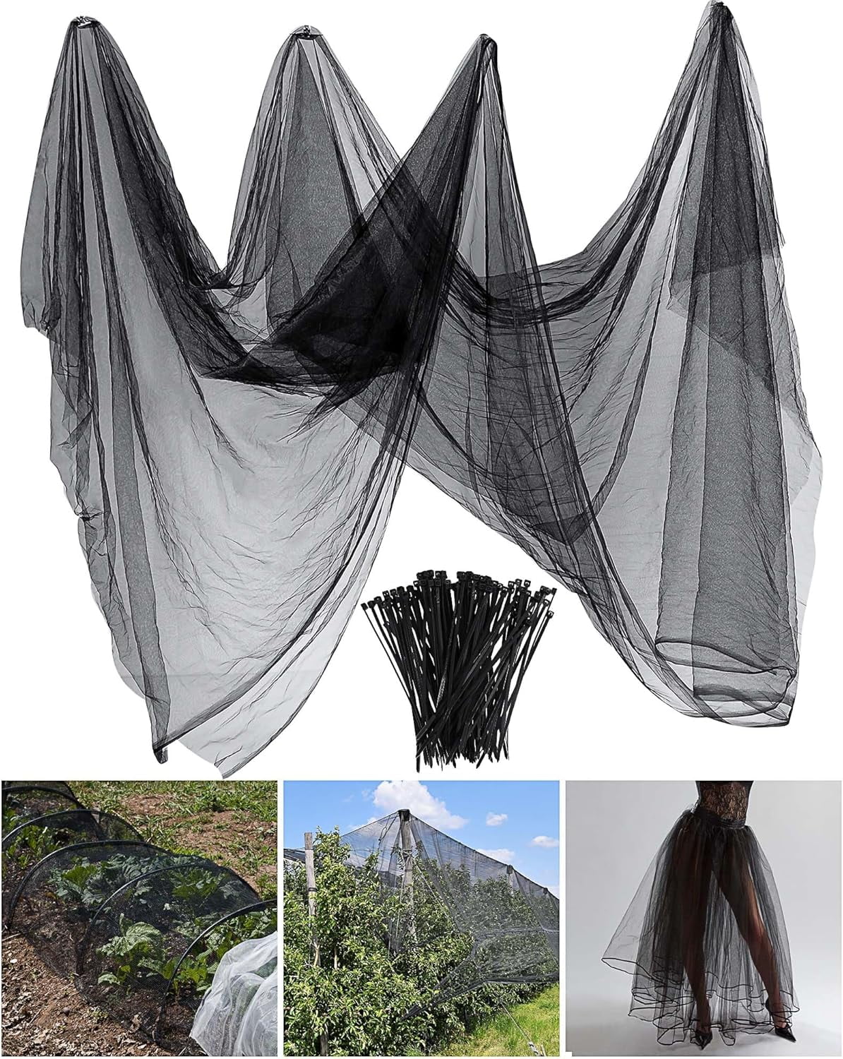 Mosquito Netting Garden Insect Mesh Netting Garden Patio Mesh Screen ...