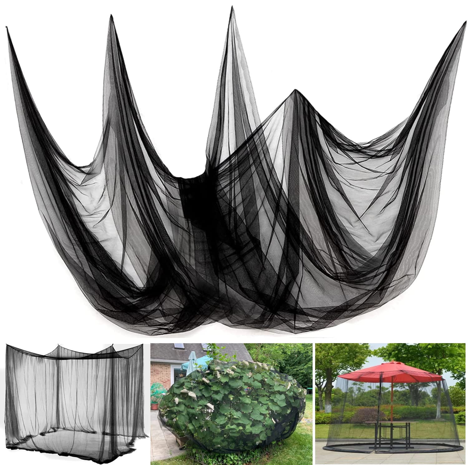 Mosquito Netting Garden Mesh Netting, 33x10Ft Bird Fine Patio Garden ...
