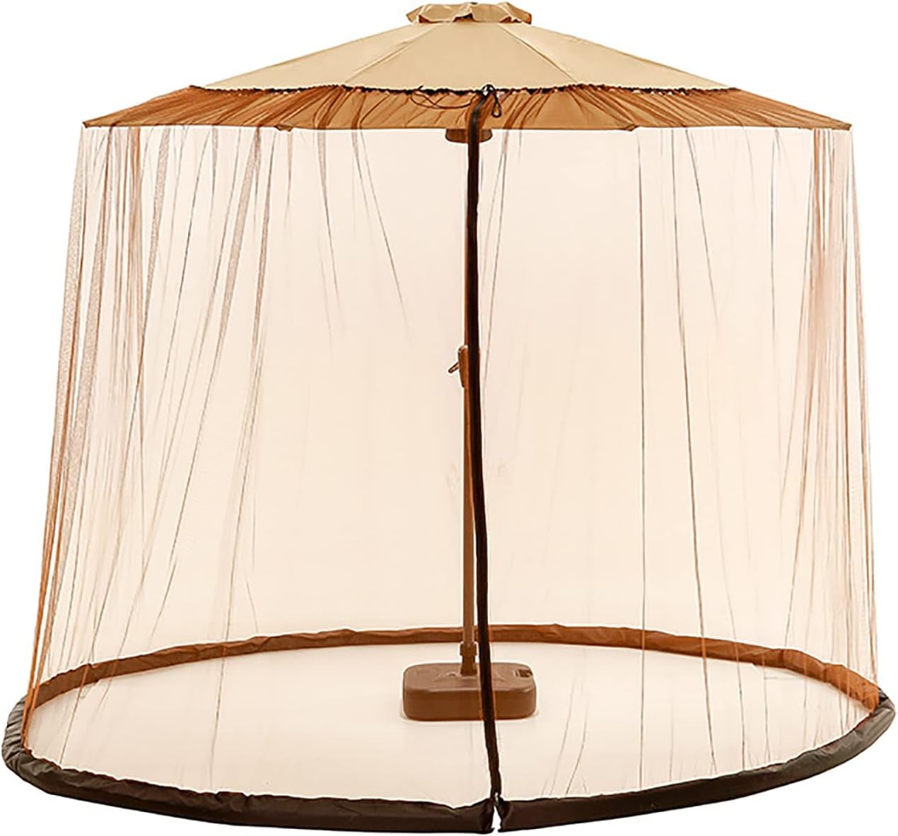 Mosquito Netting for Patio Umbrella, 11-12 ft Patio Umbrella Screen ...