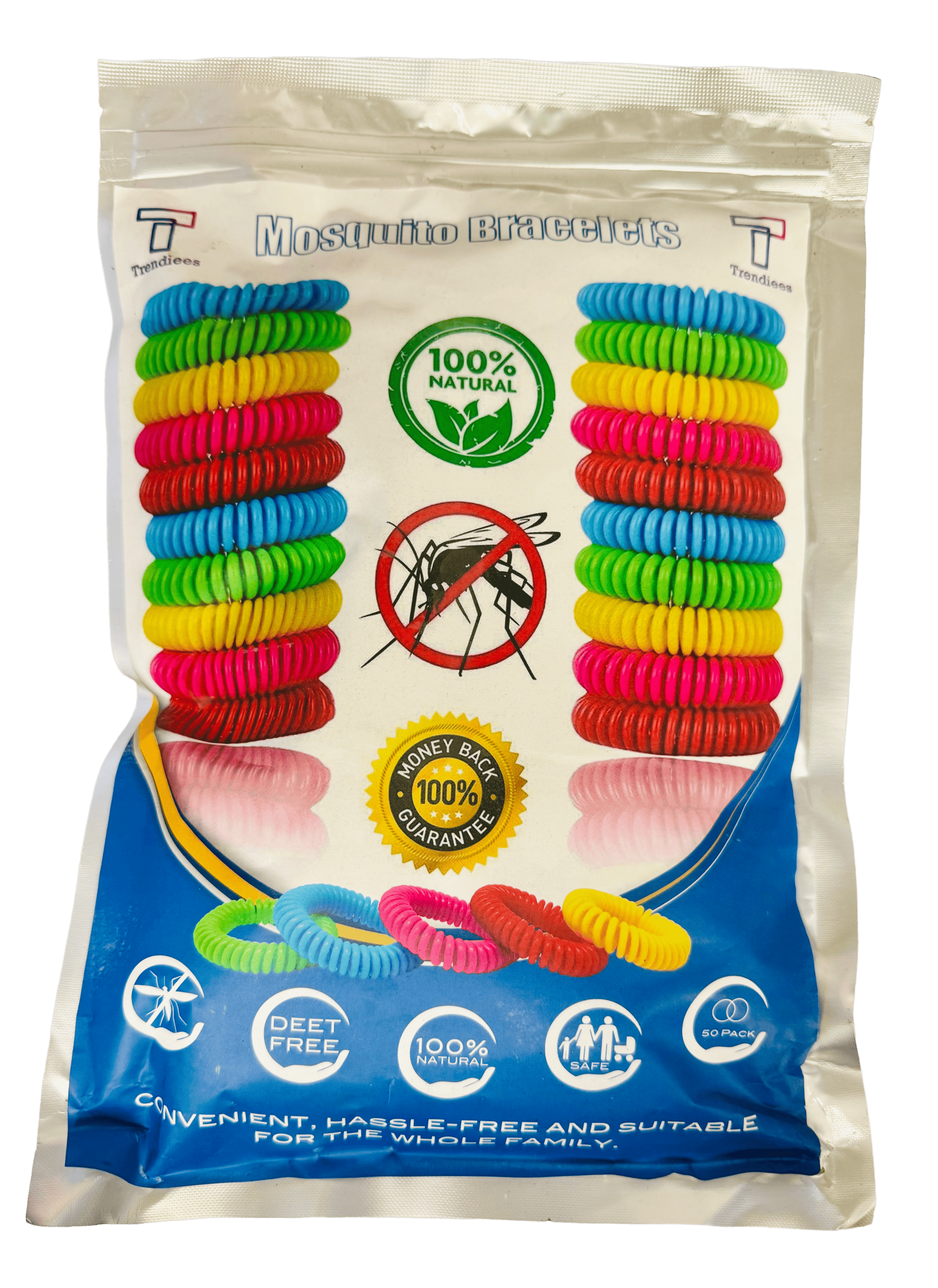 Mosquito Repellent Bracelet - 25Pack - Deet Free Bug Bands for Kids ...