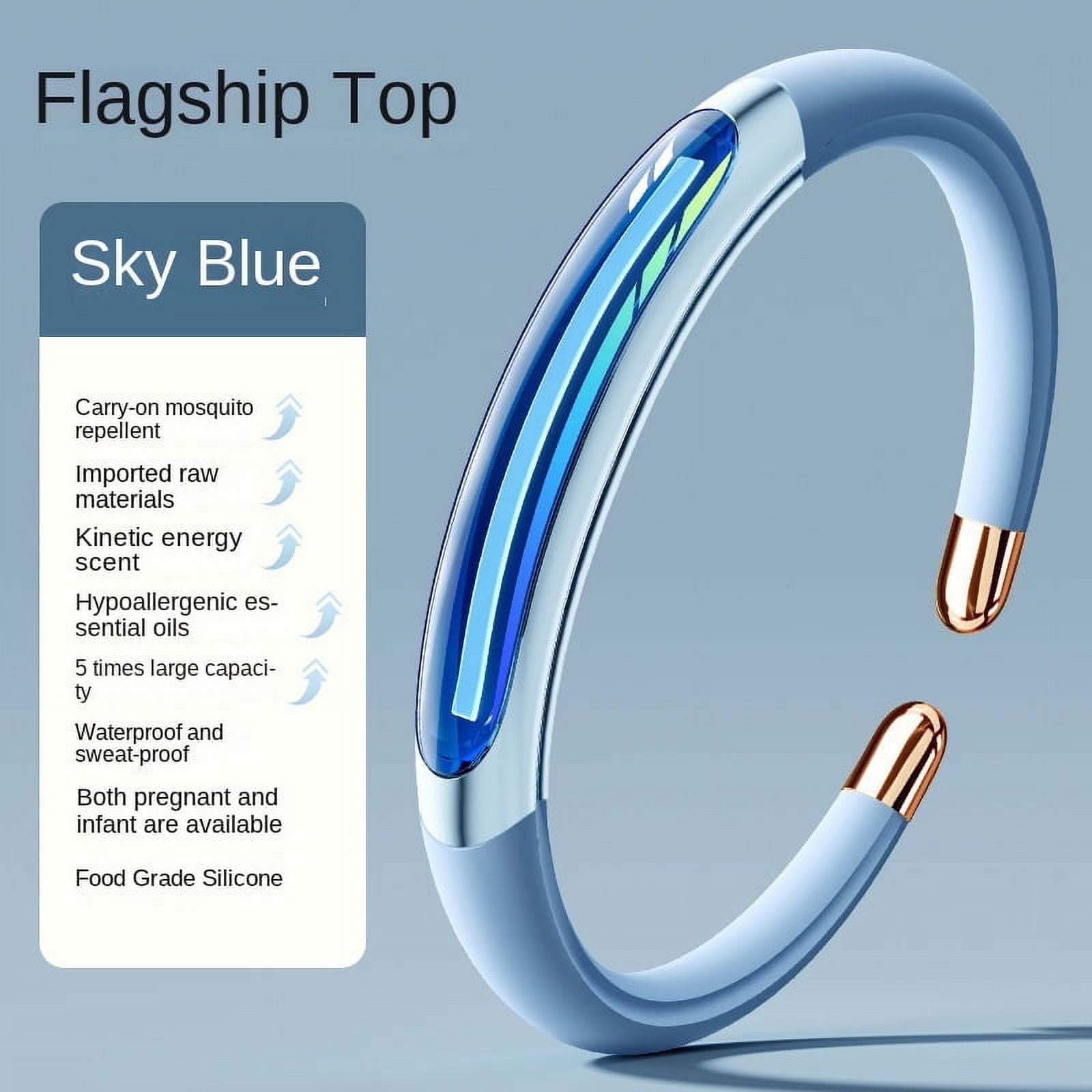 Mosquito Repellent Bracelet with Plant Essential Oil, Anti-Mosquito ...