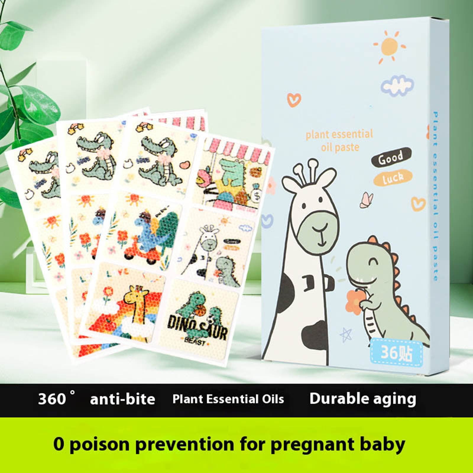 Mosquito Repellent Stickers (36 Pack)-Natural DEET-Free,Essential Oil ...