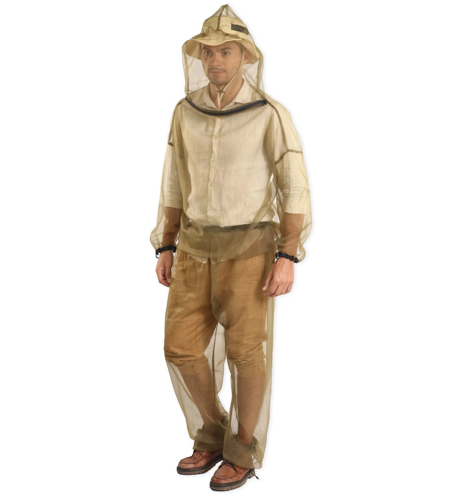 Mosquito Suit - Net Bug Pants & Jacket w/Hood - Mesh Bug Suit for ...