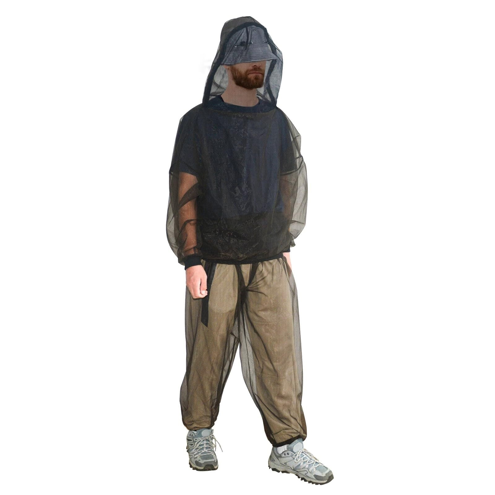 Mosquito Suit - Net Pants & Jacket with Hood - Mesh Bug Suit for ...