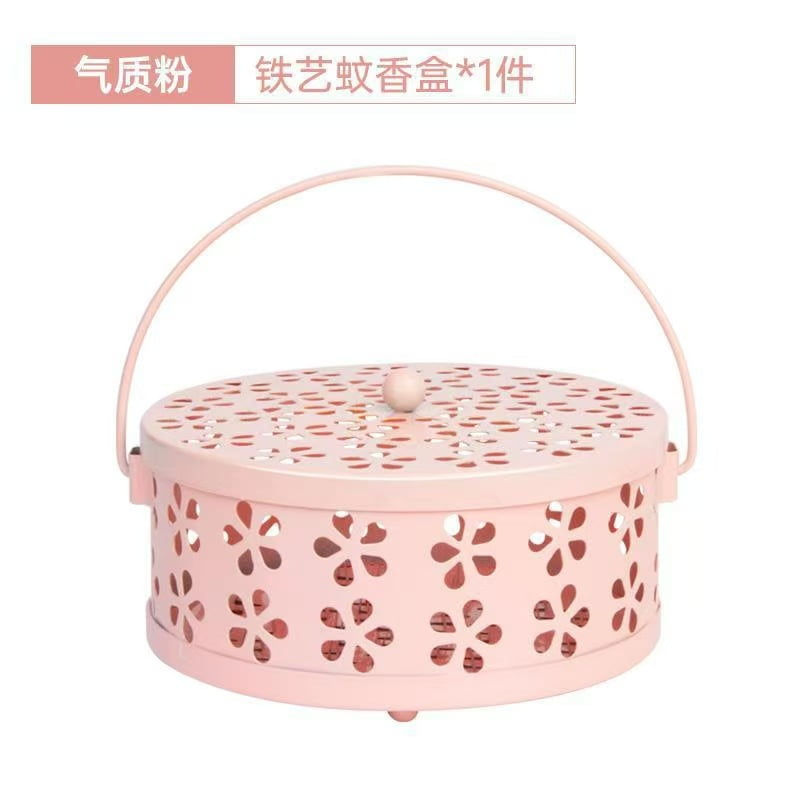 Mosquito coil box with lid fireproof household mosquito coil tray ...