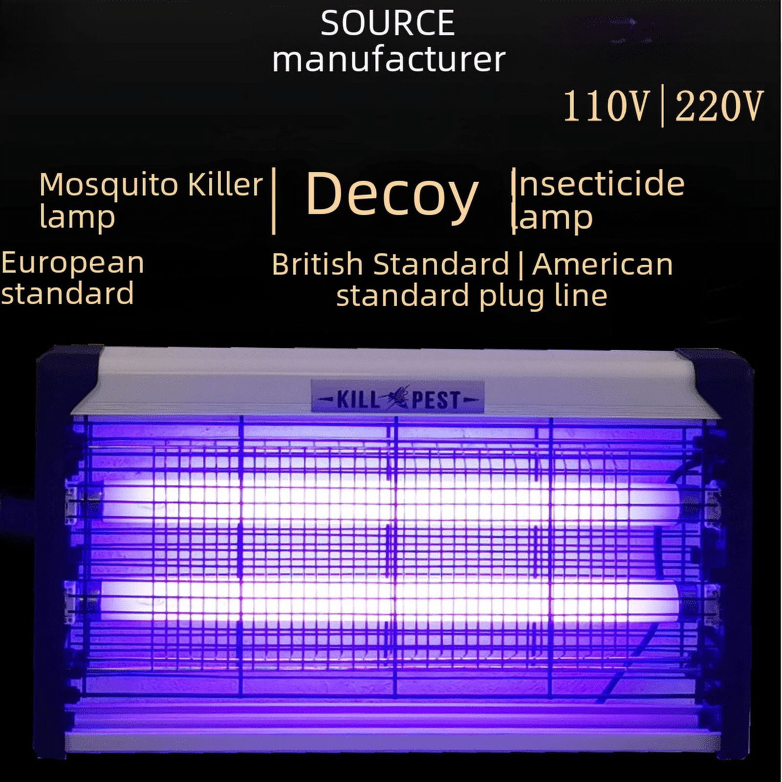 Mosquito killing lamp commercial led electric mosquito swatter wall ...