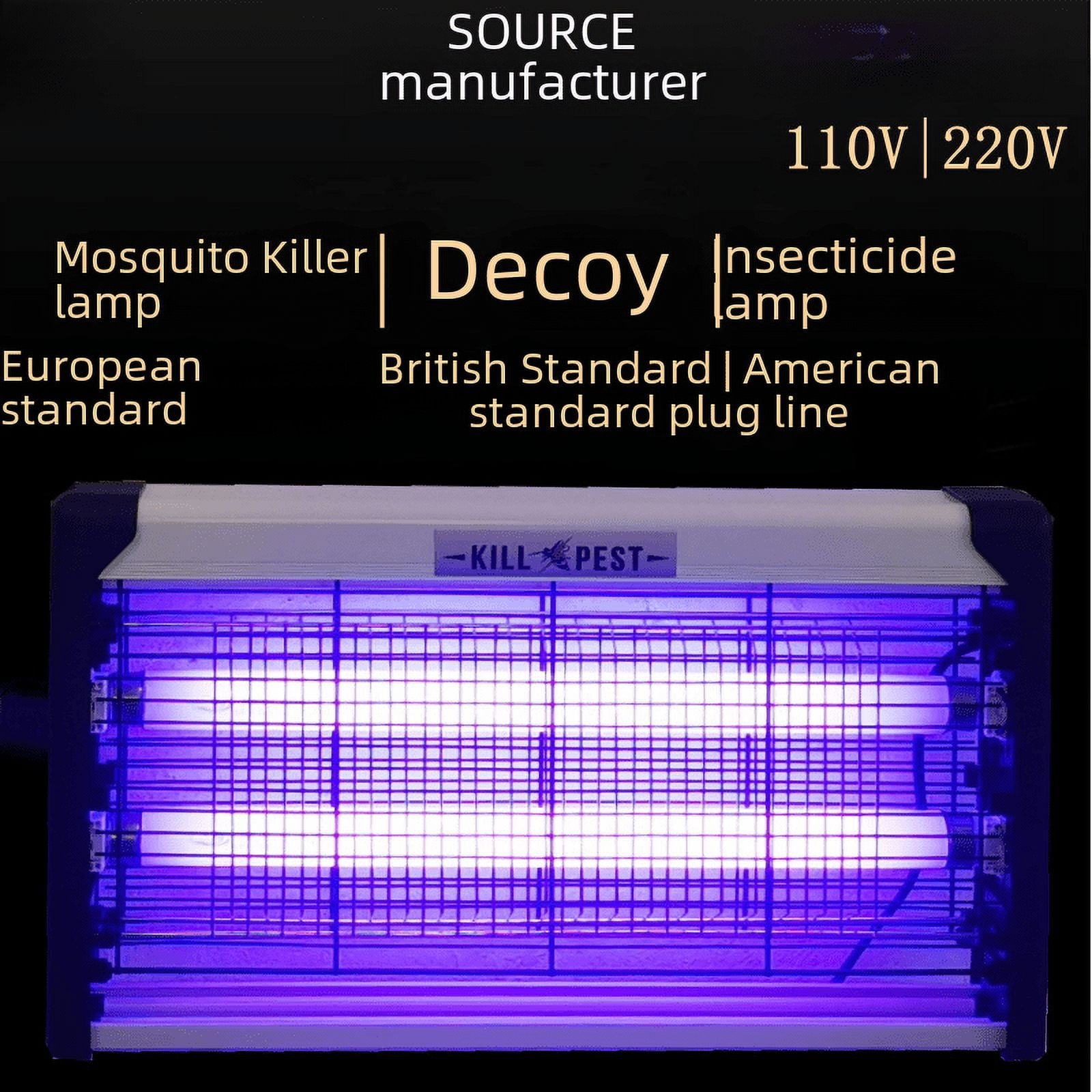 Mosquito killing lamp commercial led electric mosquito swatter wall ...