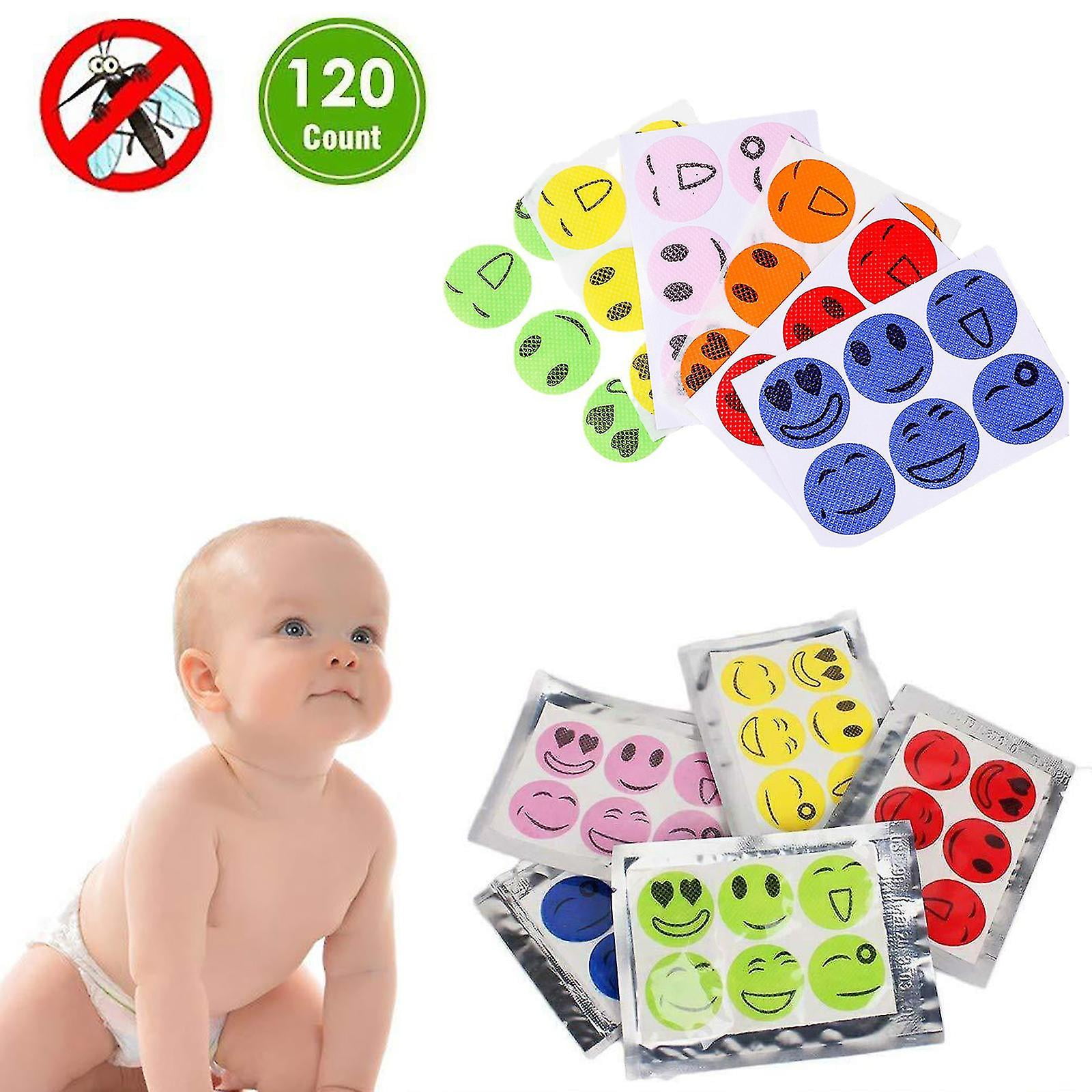 Mosquito repellent stickers 120 pcs - Multicolored mosquito repellent ...