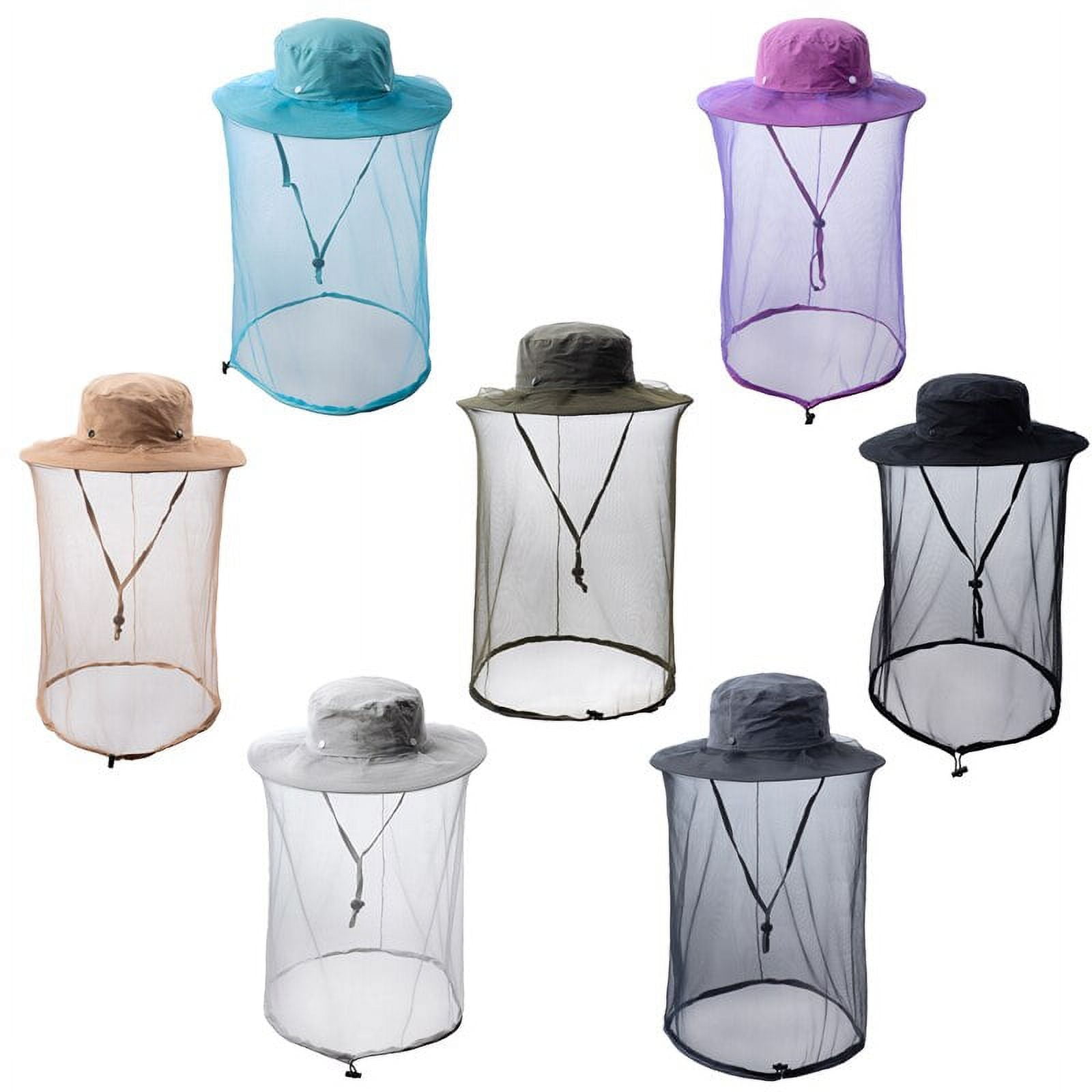 Mosquito with Net Hidden Hat/ Bug Face Head Shield /Bee Beekeeper ...