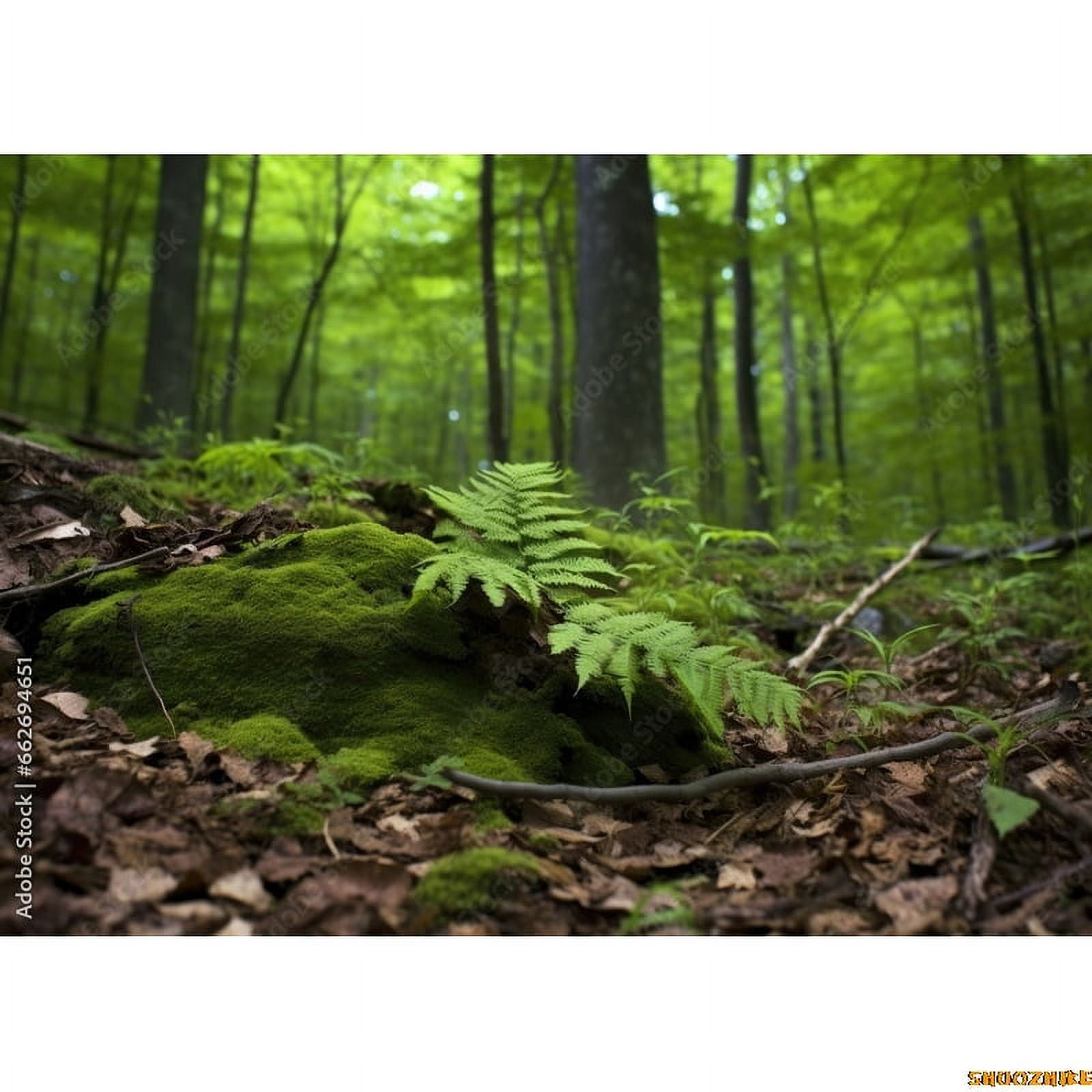 Moss Covered Fall Trees In Gre Coniferous Forest Photography Backdrops ...