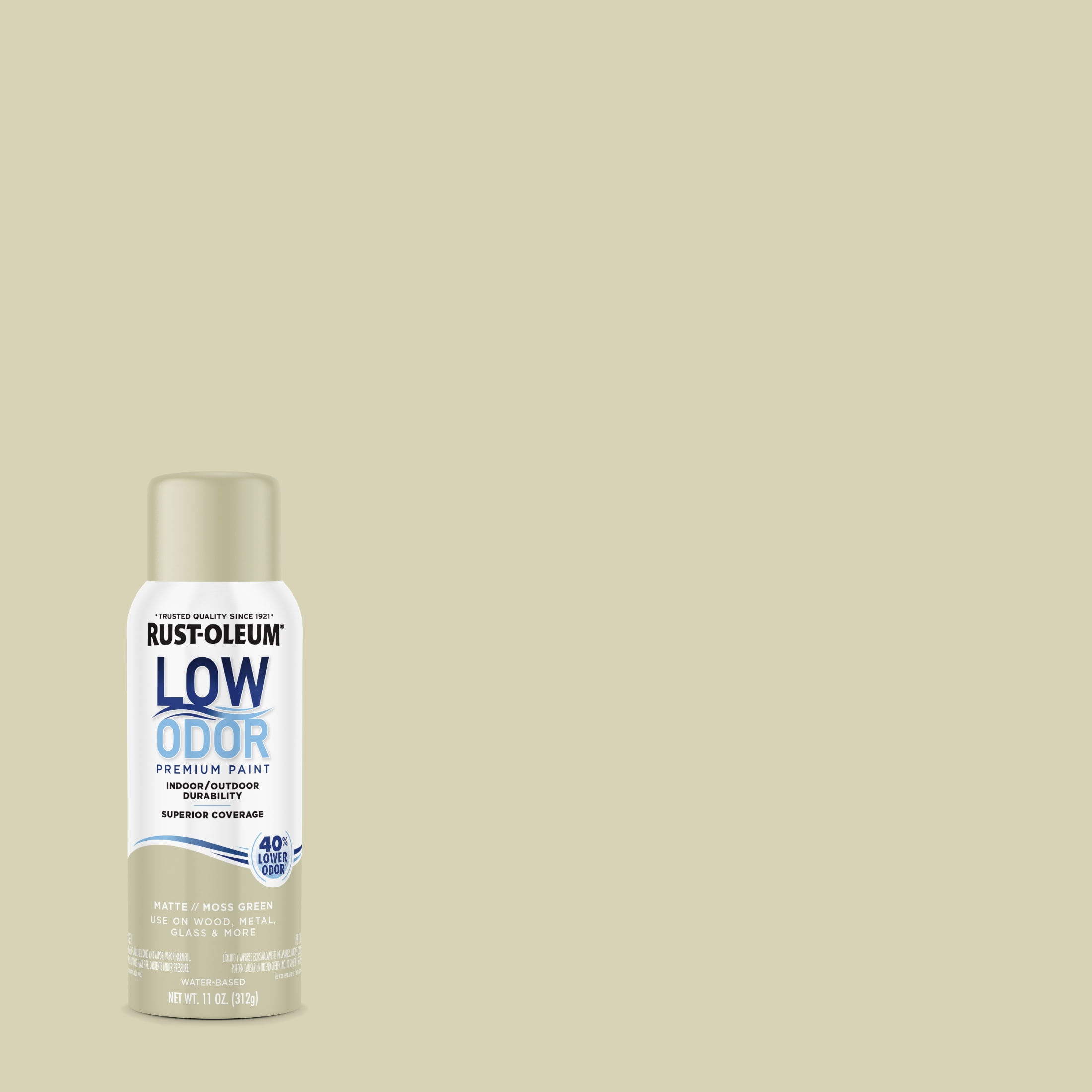 Moss Green, Rust-Oleum Low Odor Premium Matte Spray Paint- 11 oz ...