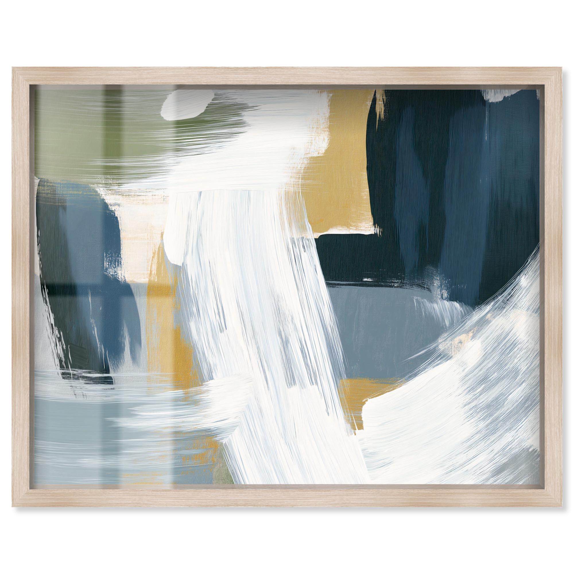 Moss Layers III Shadowbox Print Abstract Wall Decor by Art Remedy ...