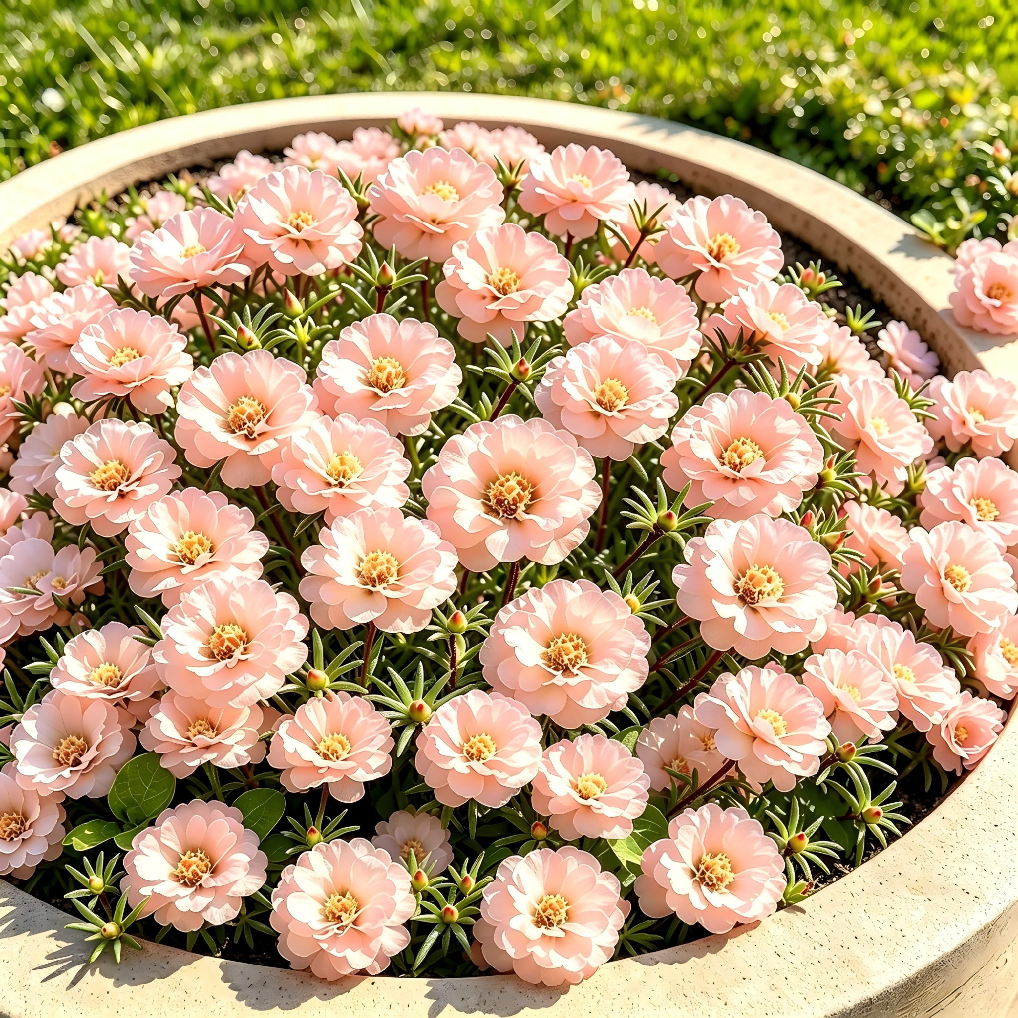 Moss Rose (Portulaca grandiflora) for Planting-(Non-Artificial)-Easy to ...