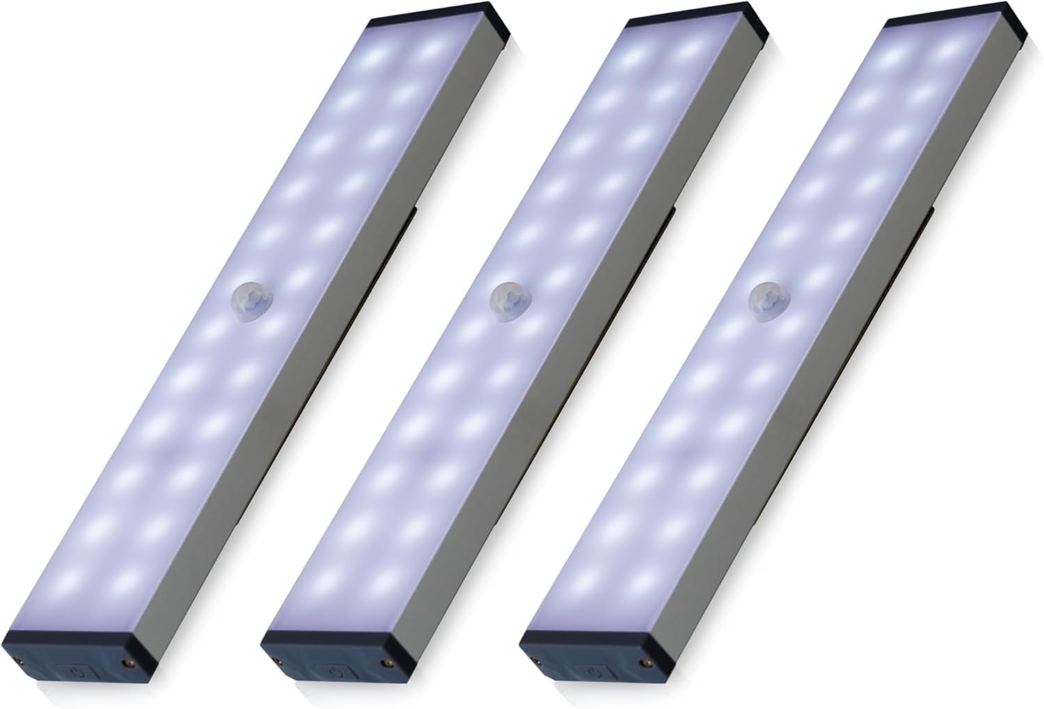 Moss & Stone 3 Pack Motion Sensor Under Counter Lights, Wireless USB ...