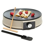 OVENTE Electric Crepe Maker and Pancake Griddle Cooktop with 12 ...