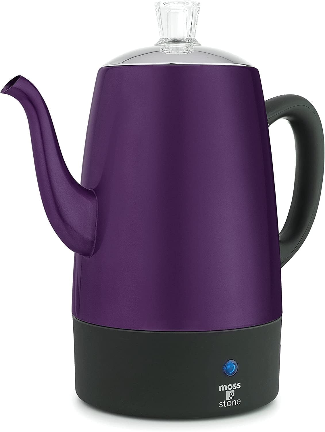 Moss & Stone Electronic Percolator Coffee Maker, Stainless Steel Lids ...
