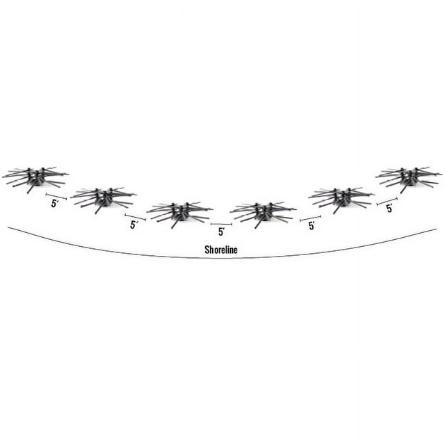 MossBack Fish Habitat Ultimate Shoreline Bundle Fish Habitat Structure ...