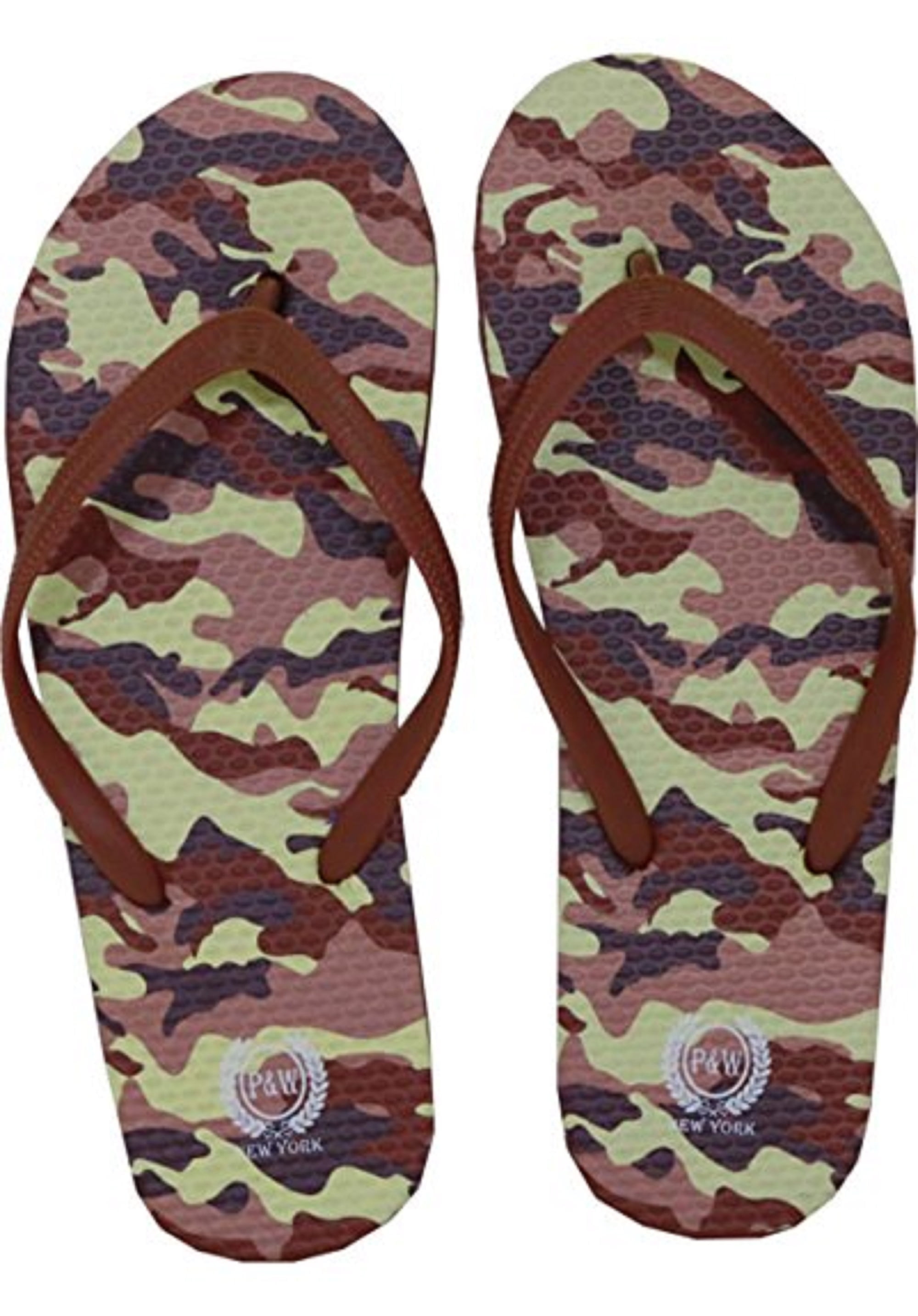 Mossad Adult Men Camo Military Collection Flip Flop Thong Sandals ...