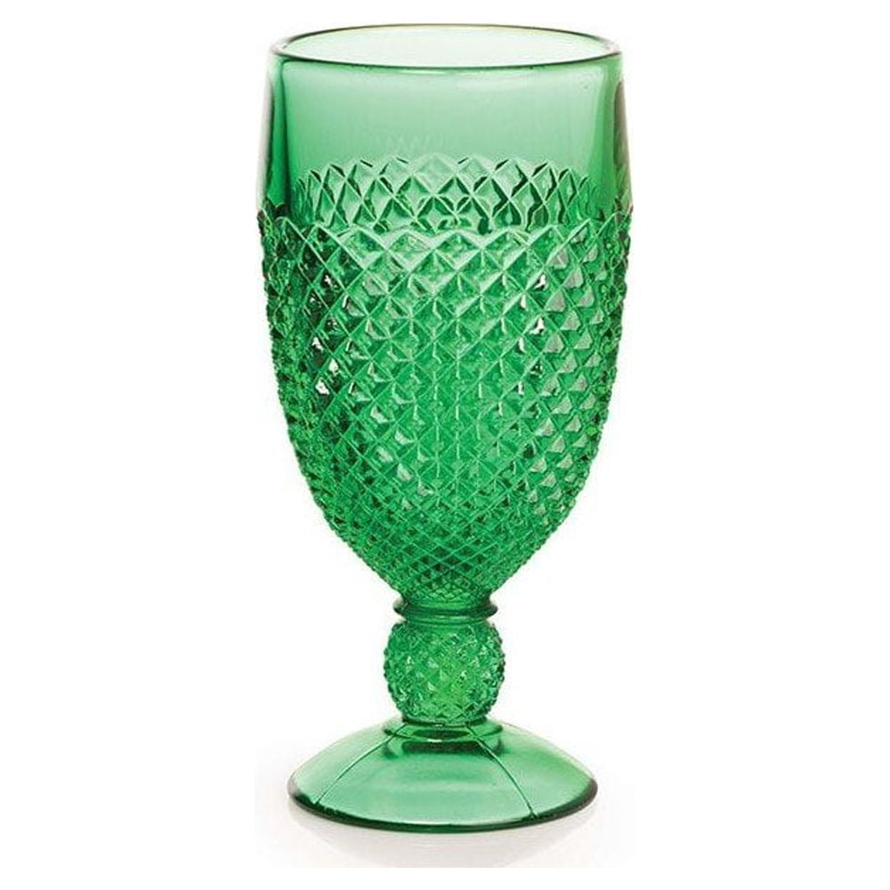 Mosser Glass Addison Goblet, 10oz, Handmade, Emerald Green, Glass ...