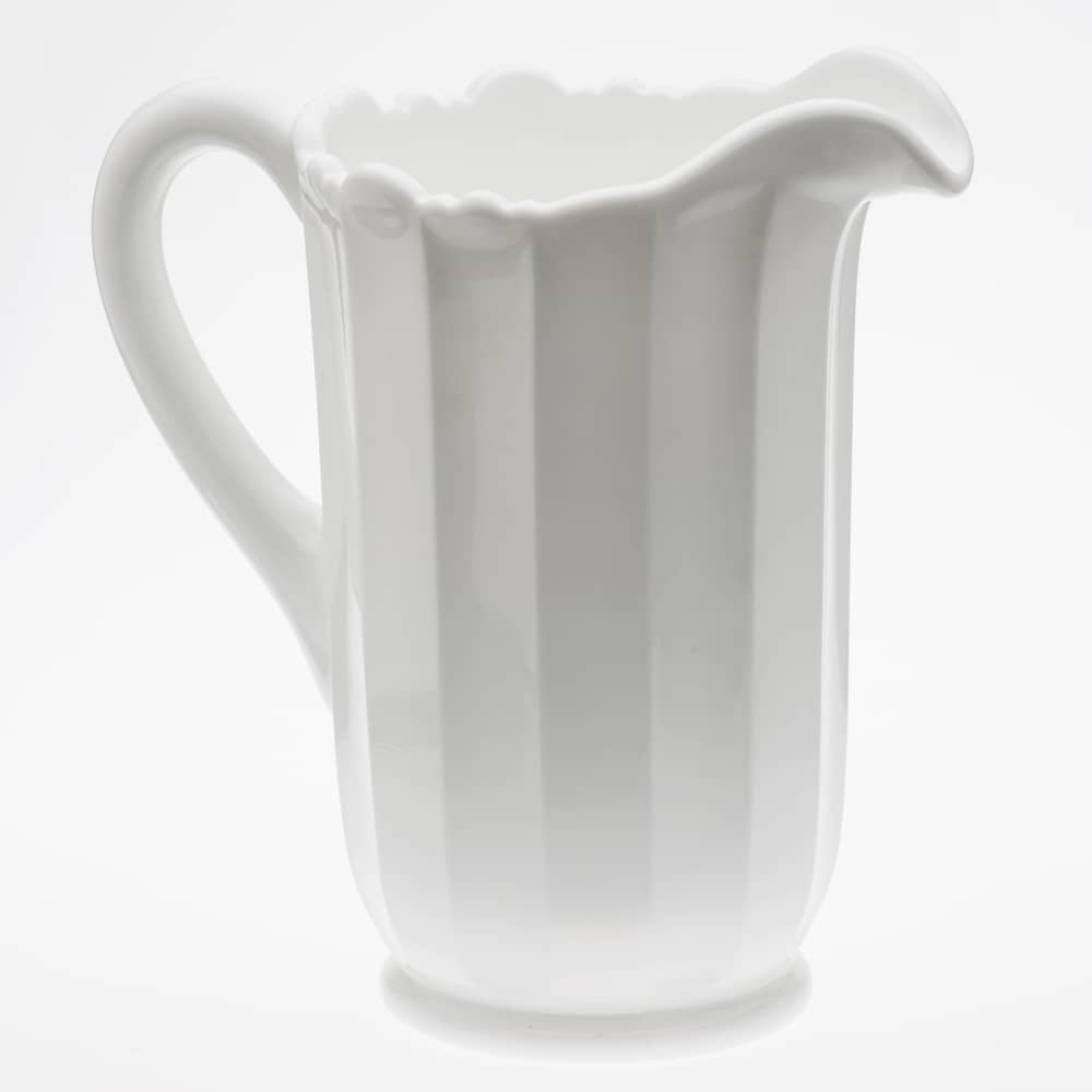 Mosser Glass Hand Pressed Pitcher with Custom Molded Lid 40 Oz Milk ...