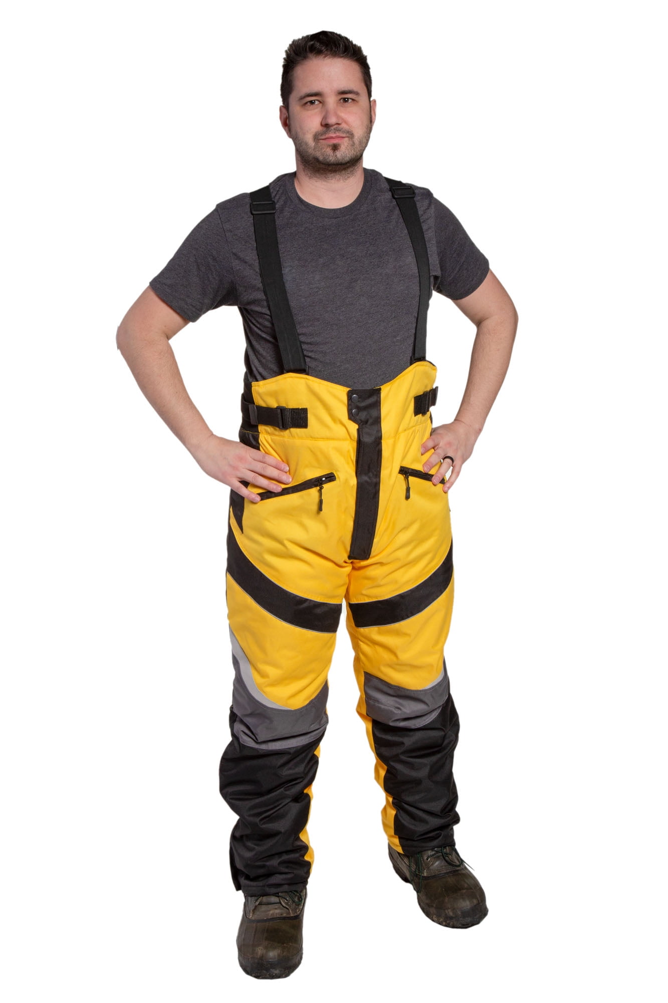 Mossi Men's F1 Snow Winter Ski Bib - Yellow / S - Walmart.com