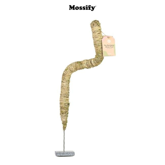 Mossify 088244 30 in. BMP-0030 Brown Bendable Moss Pole MP12 Plant ...