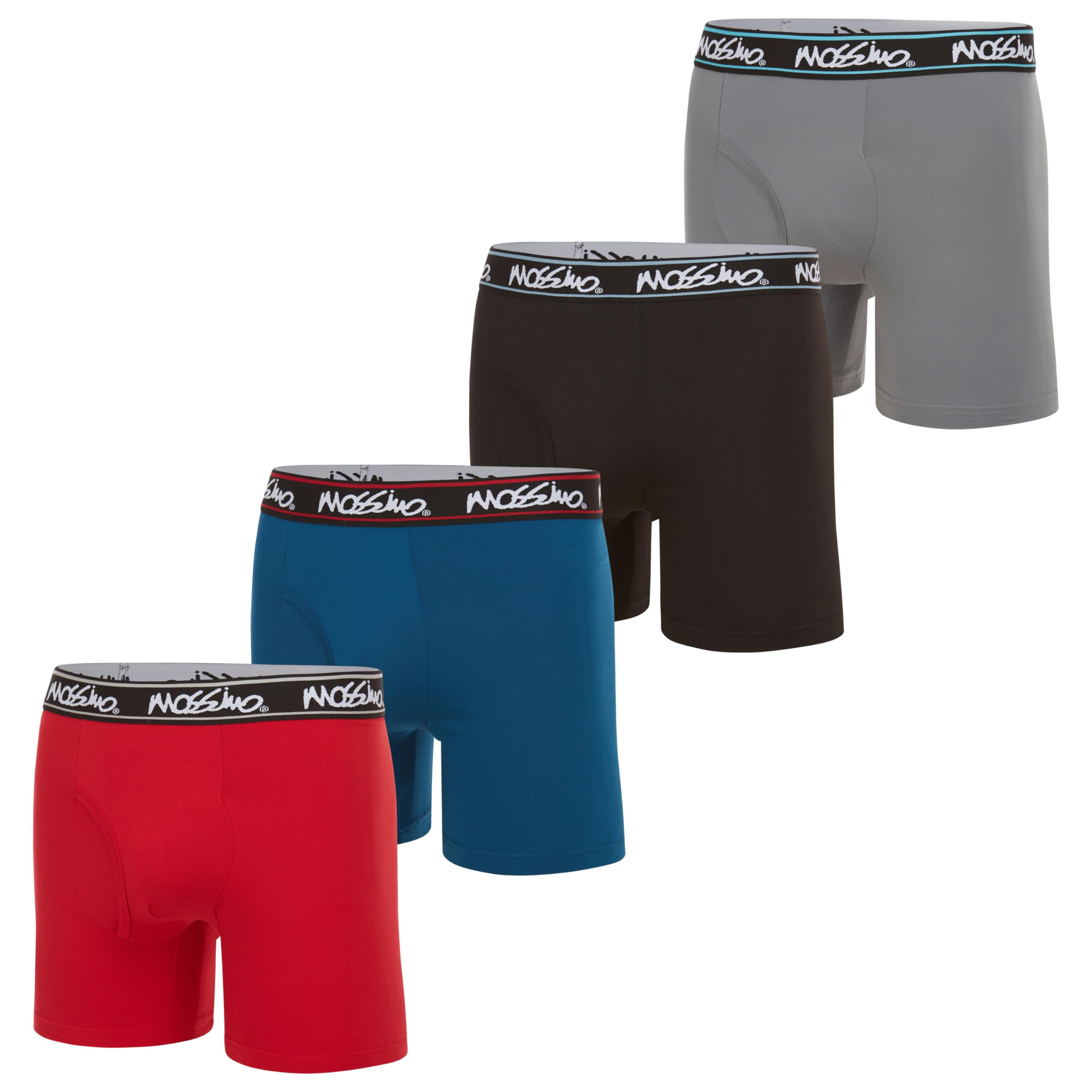 Mossimo 4-Pack Performance Boxers Briefs for Men - Breathable Moisture ...