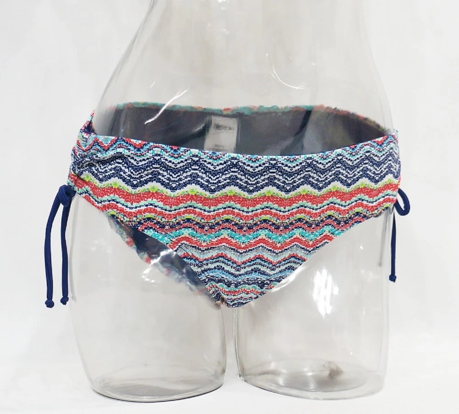 Mossimo Multi-Color Chevron Hipster Side Tie Bikini Bottoms Women's XS ...