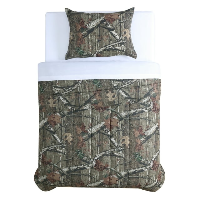 Mossy Oak Twin Size 2-Piece Camo Bedding Comforter Set - Walmart.com