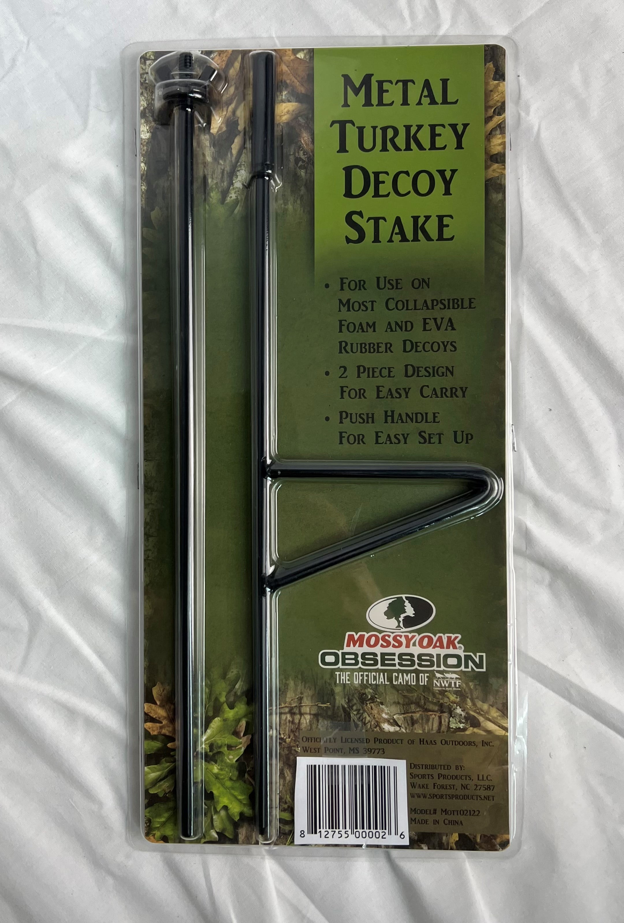 Mossy Oak 8-Inch Metal Turkey Stake Garden Decor with Multicolor Design ...