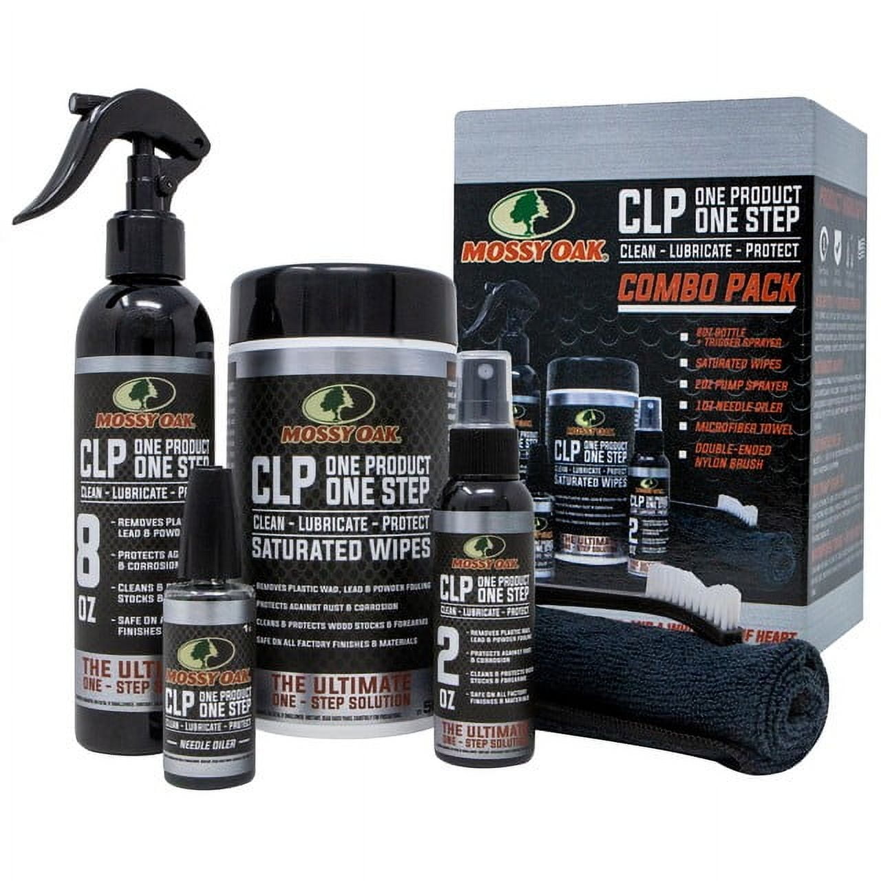 Mossy Oak CLP Gun Cleaning Oil Bundle Box - CLP Gun Lubricant - Firearm ...