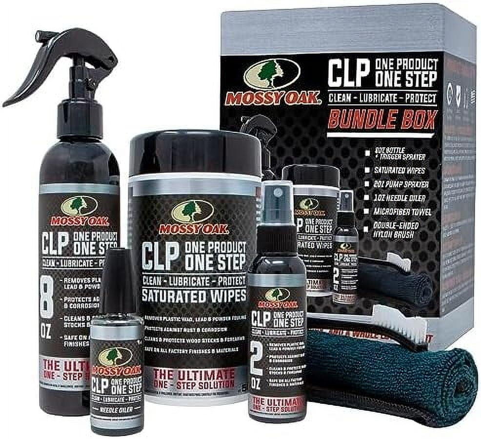 Mossy Oak CLP Gun Cleaning Oil Bundle Box - CLP Gun Lubricant - Premium ...
