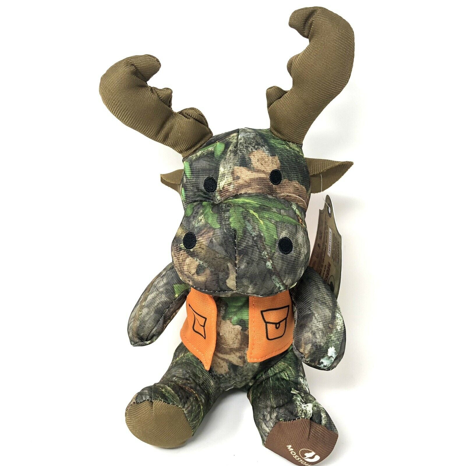 Mossy Oak 7‚Äù Animal Camo Moose Plush Stuffed Toy with Hunting Vest ...