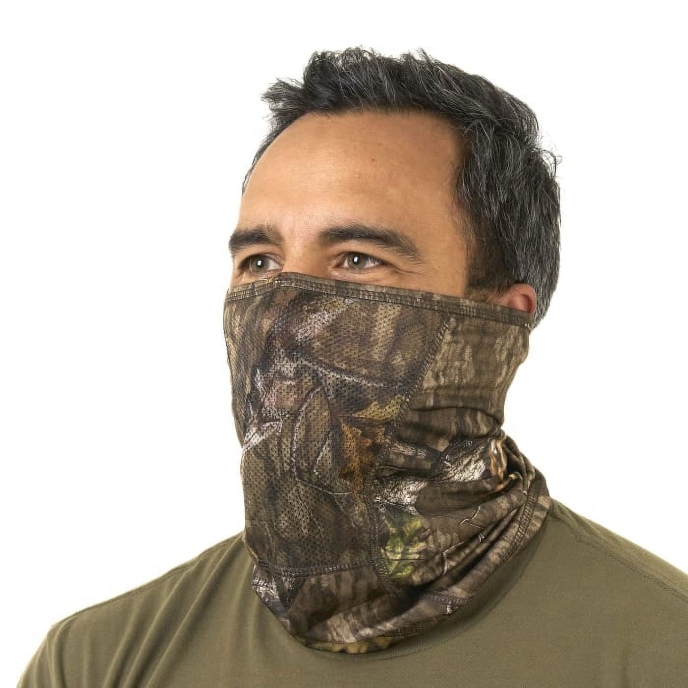 Mossy Oak Lightweight Hunting Neck Gaiter, Camo Mesh, Recycled, Unisex ...