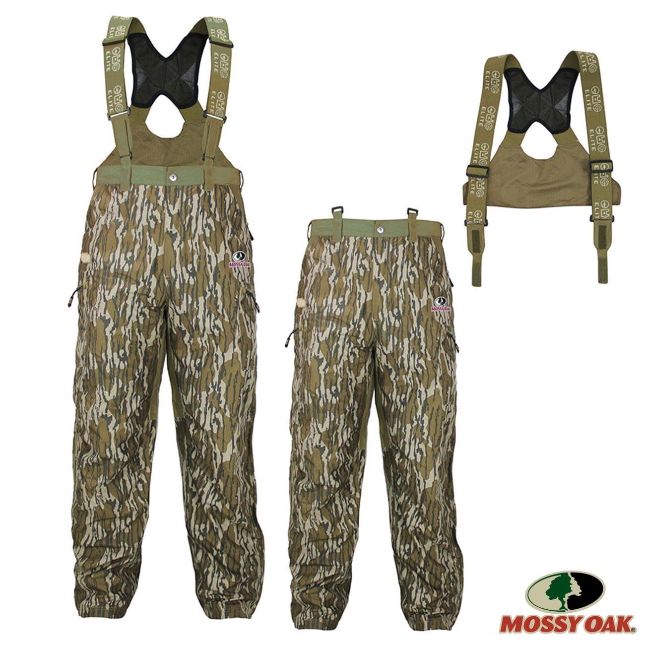 Mossy Oak EHG Elite Piedmont 2X Waterproof Camouflage Hunting Overalls ...