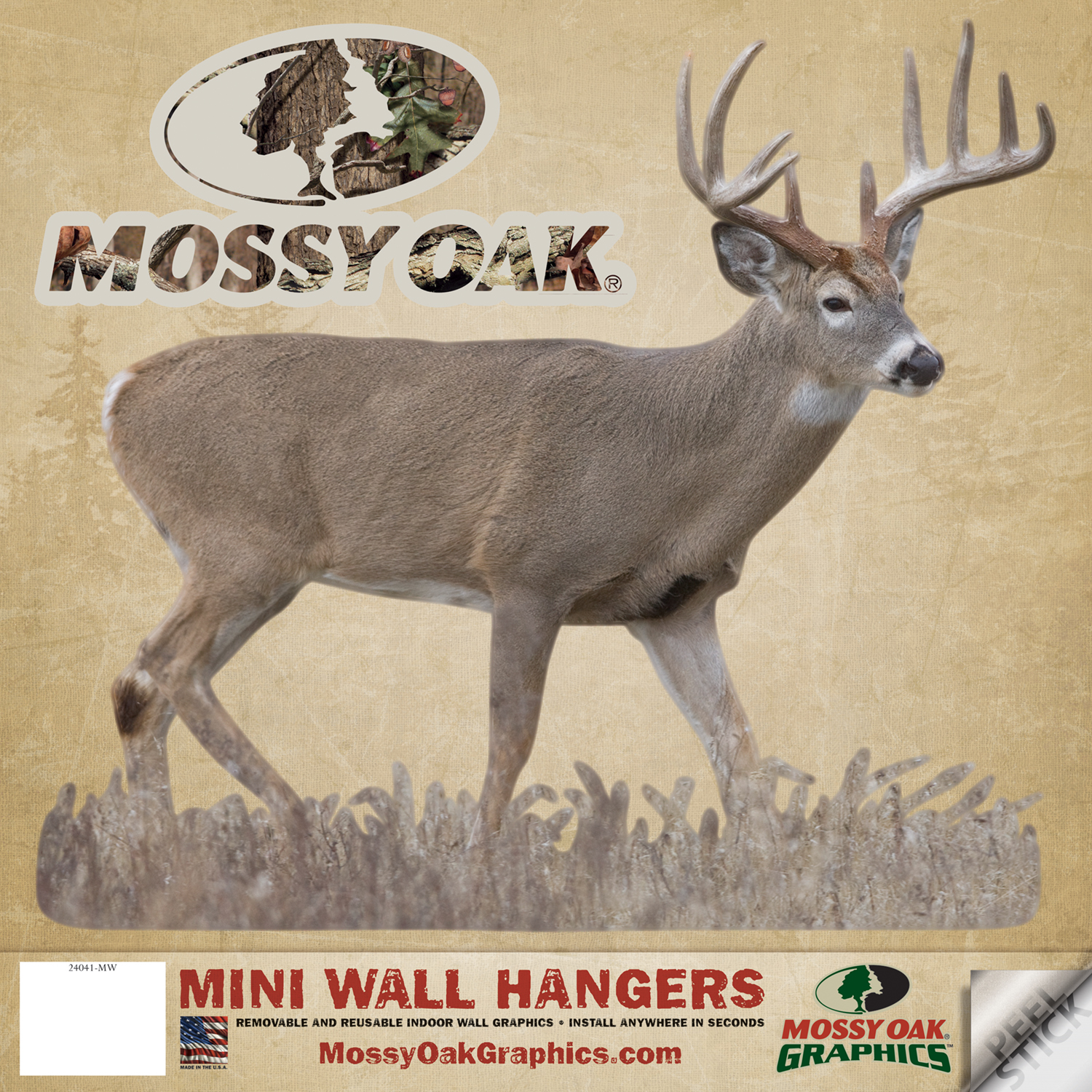 Mossy Oak Graphics 24041-MW 'Whitetail Buck Broadside Right' Cut-Out ...