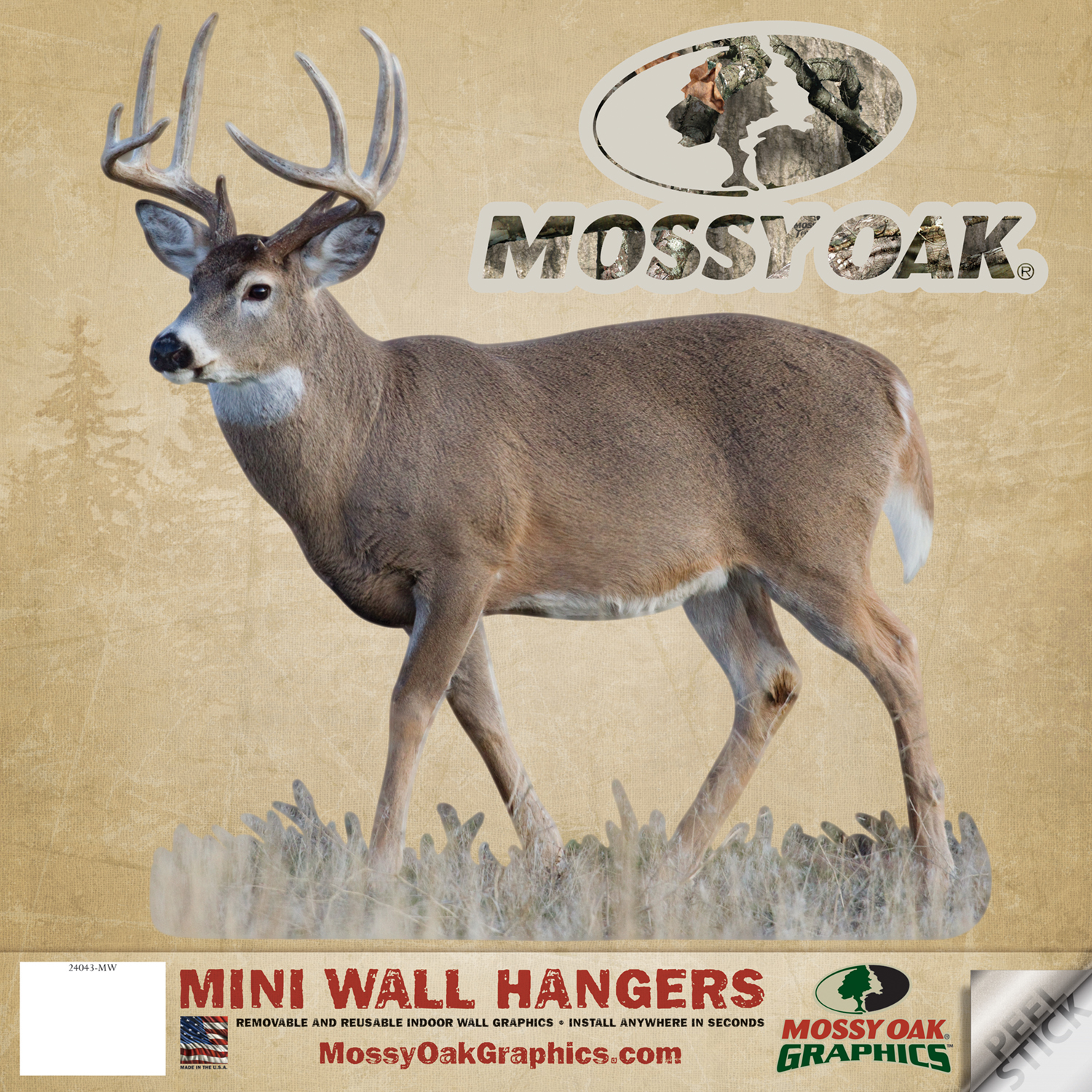Mossy Oak Graphics Mature Buck - Mini Cutout - Walmart.com