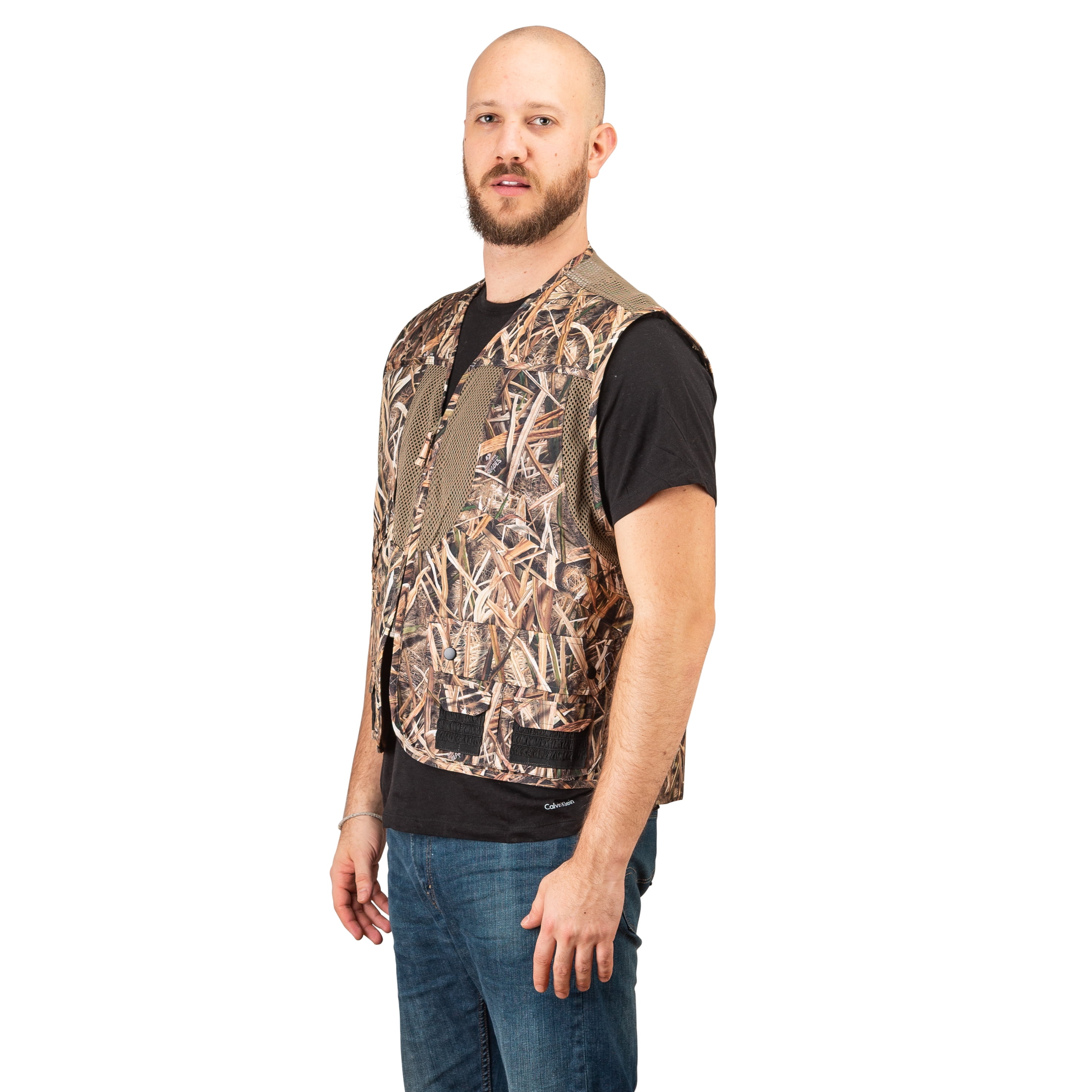 Mossy Oak Hunting Utility Cargo Travel Vest with Pockets Engineers ...